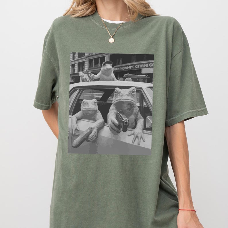 Funny Frog Gangster Meme Shirt, Sarcastic Retro Unisex Tee - Etsy