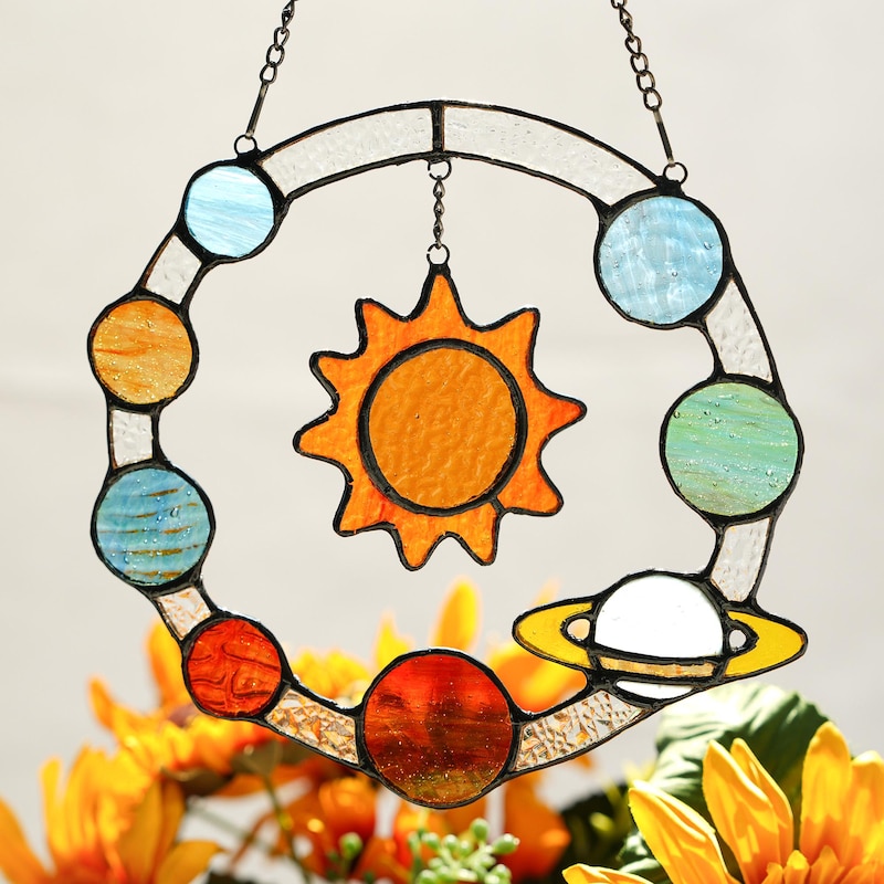 Stained Glass Planet - Etsy