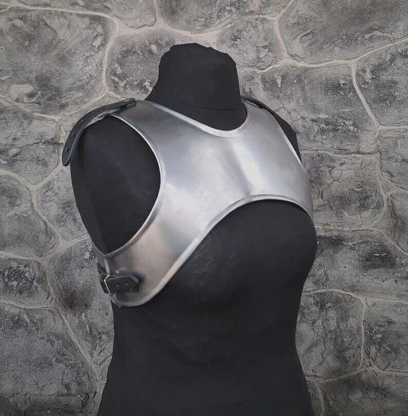 Antique Medieval Medieval Fantasy Body Armor Cosplay Women Chest Steel ...
