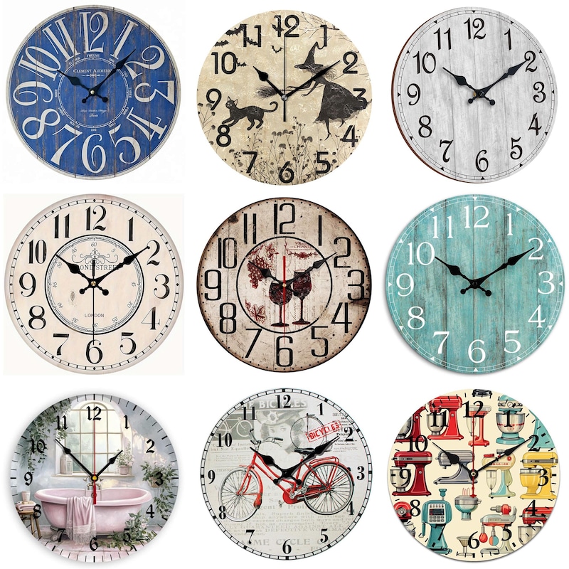Witch Wooden Clock - Etsy