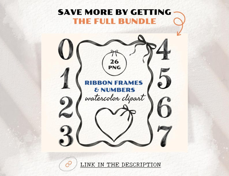 Black Numbers Watercolor Clipart, 0-9 Number Templates, Birthday ...