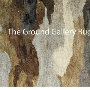 Abstract Earth Tones Rug, Handmade Area Rug, Neutral Living Room Decor ...