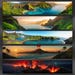 Triple Monitor Wallpaper 48:9 Bundle | Volcanic Island Series | Super ...