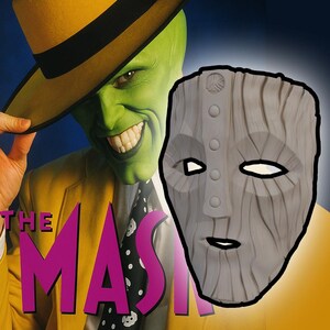 The Mask Movie STL – 3D Printable Jim Carrey Mask Model, Cosplay Prop ...