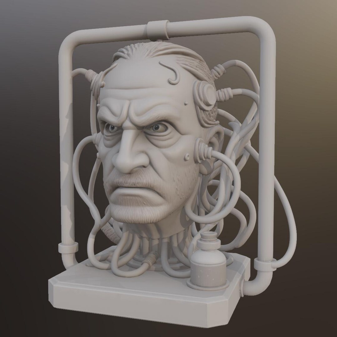 Professor Dowell Head – Sci-fi Horror Bust Model for 3D Printing ...