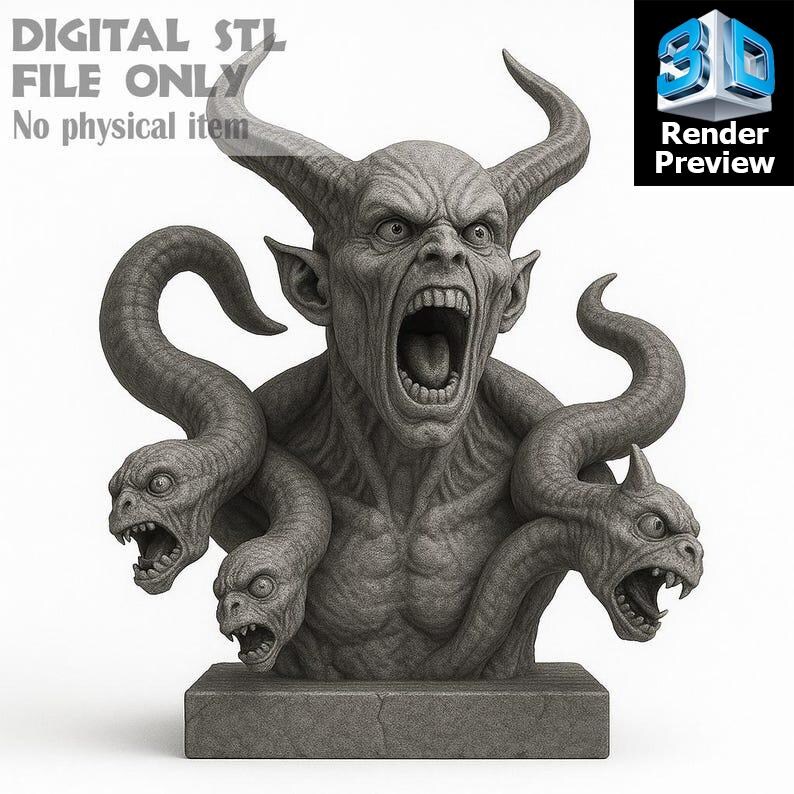 Horror Mutant Bust Bundle – Scary Monster Models for 3D Printing ...
