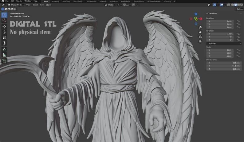 Gothic Horror Bundle – Gargoyle, Raven, Spider, Bat, Angel Models for ...
