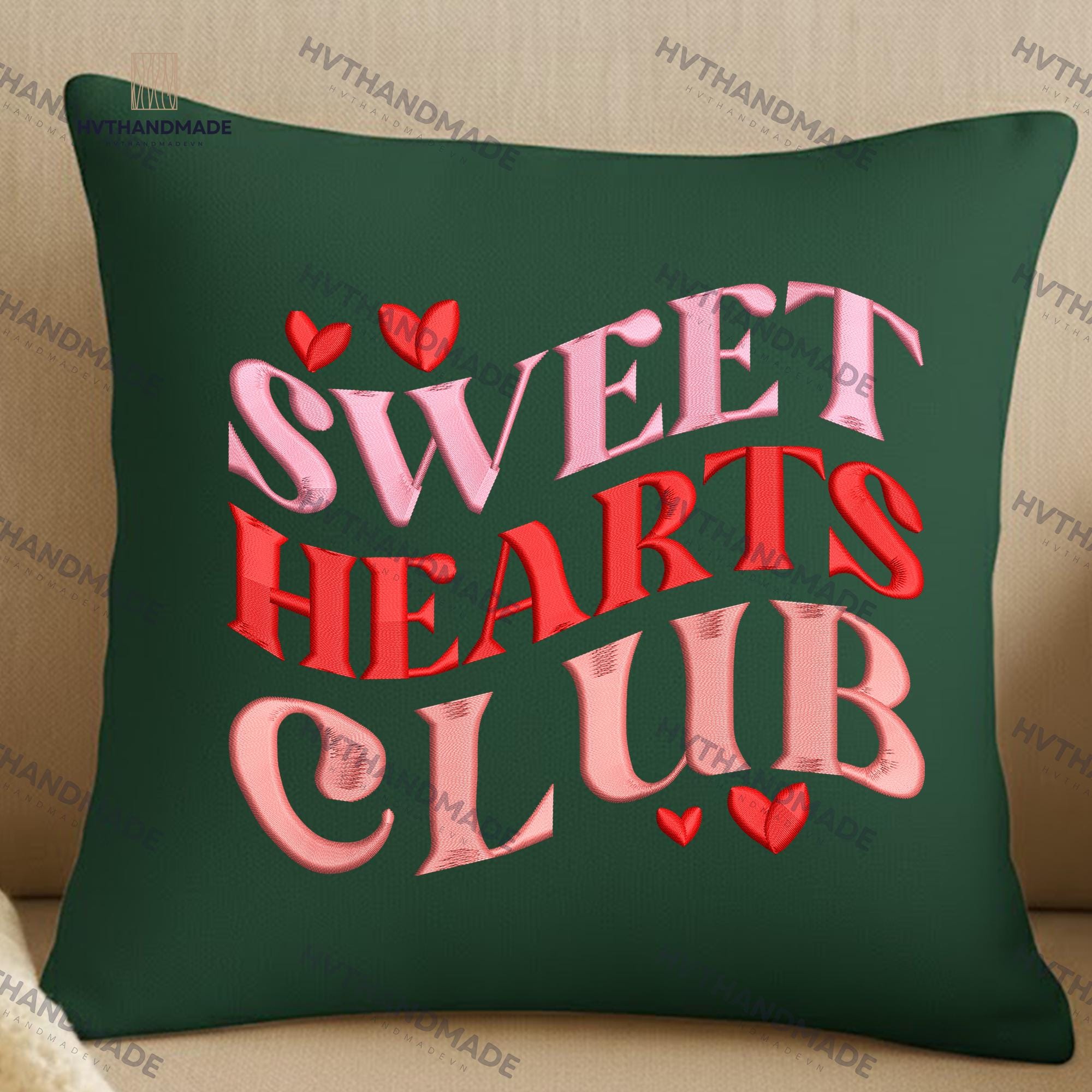Sweet Hearts Club Embroidery Pattern, Little Girl Valentine Files for ...