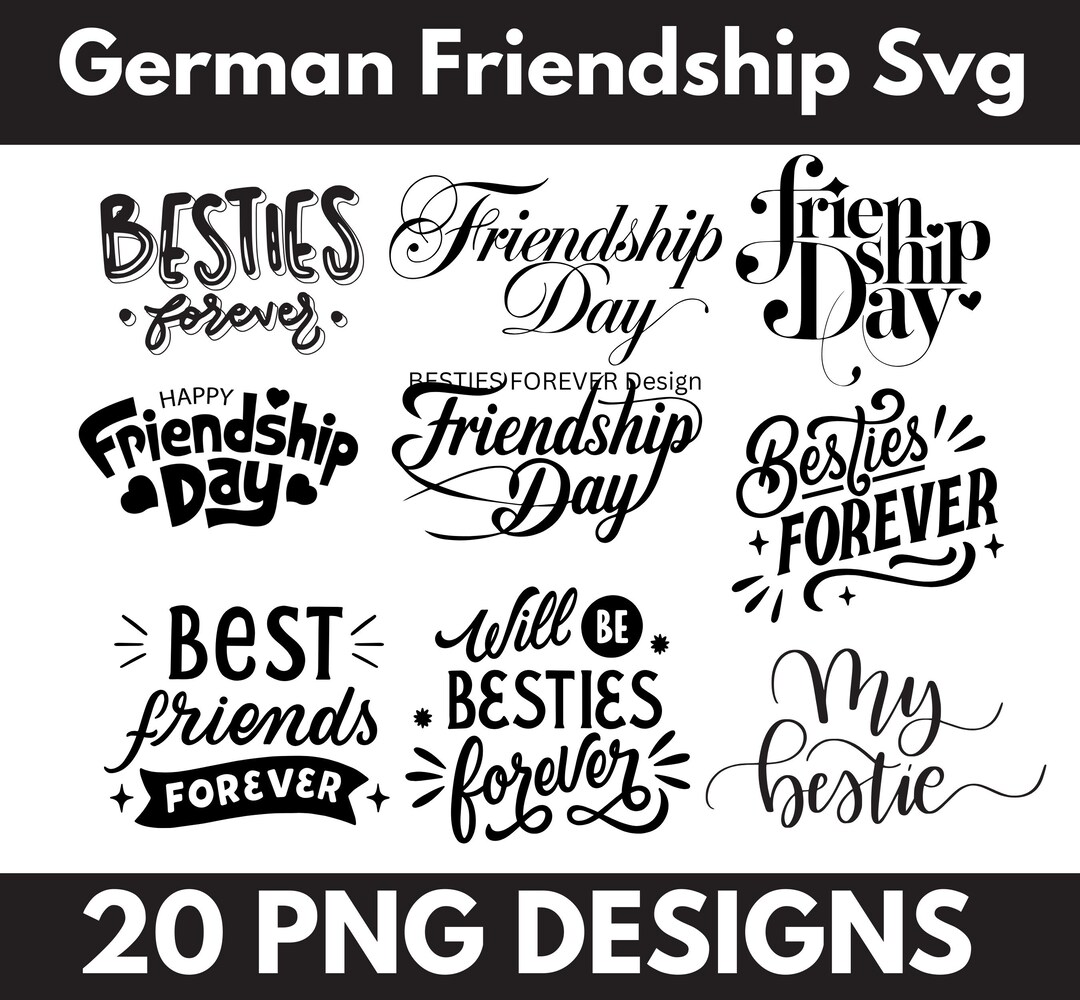 German Friendship SVG Bundle: Lieblingsmensch, Deutsche Sprüche ...