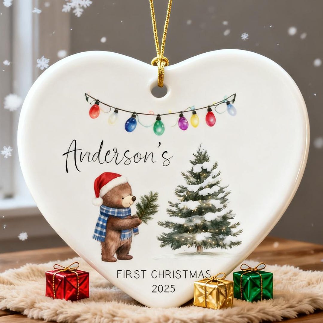 Baby Bear Woodland Christmas Gift , Newborn Gift, Baby Shower Gift ...