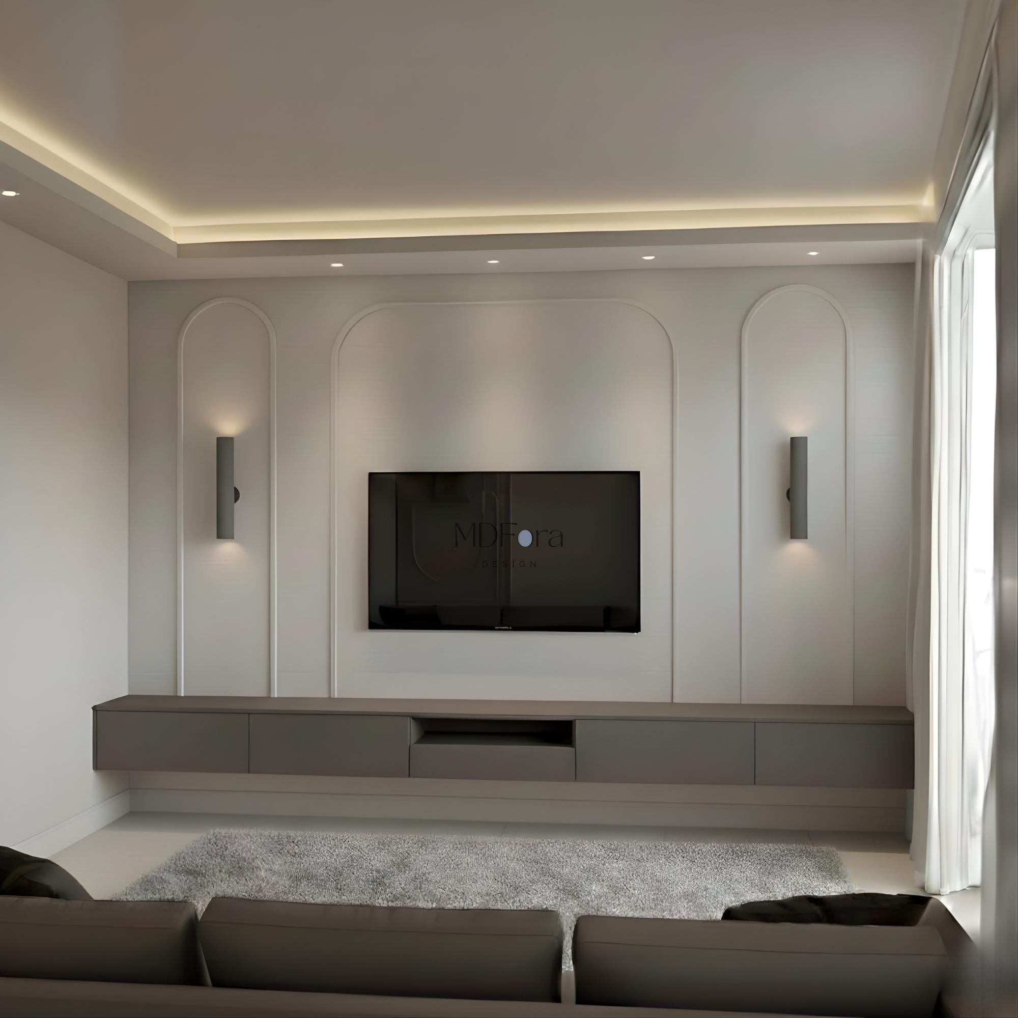 Arched Wall Panel Kit – Pre-cut MDF Wall Moulding | Custom Size ...