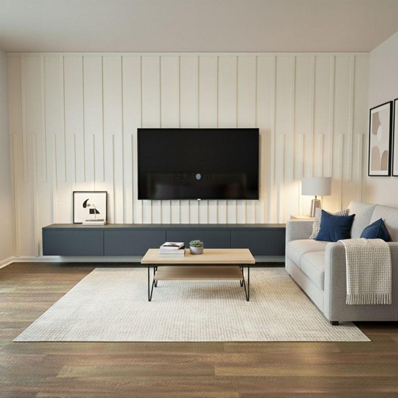 Custom MDF Wall Paneling Kit | Ready to Assemble Wainscoting - Etsy