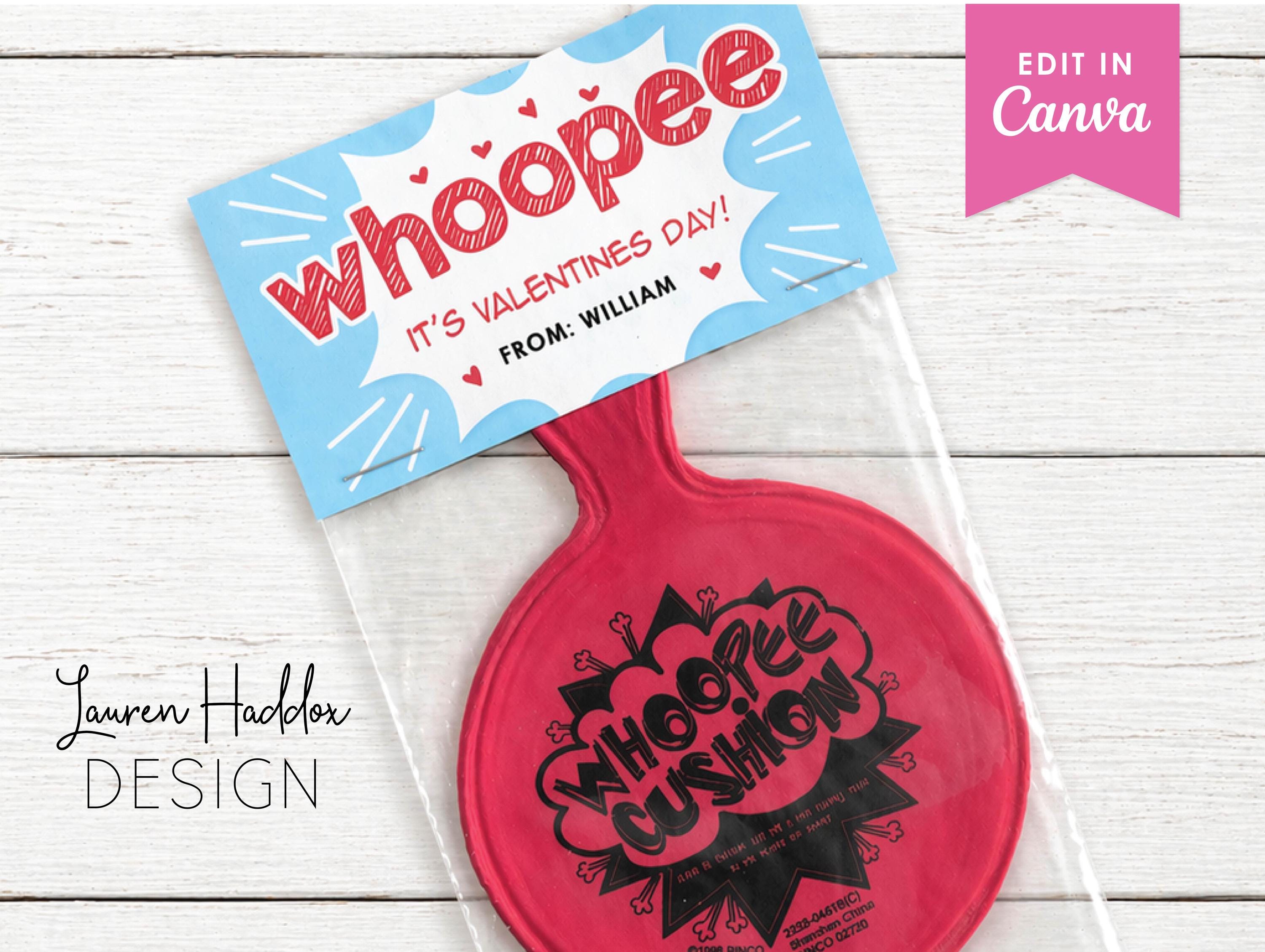 Whoopee Cushion Valentines Printable, Funny Kids Classroom Valentines ...