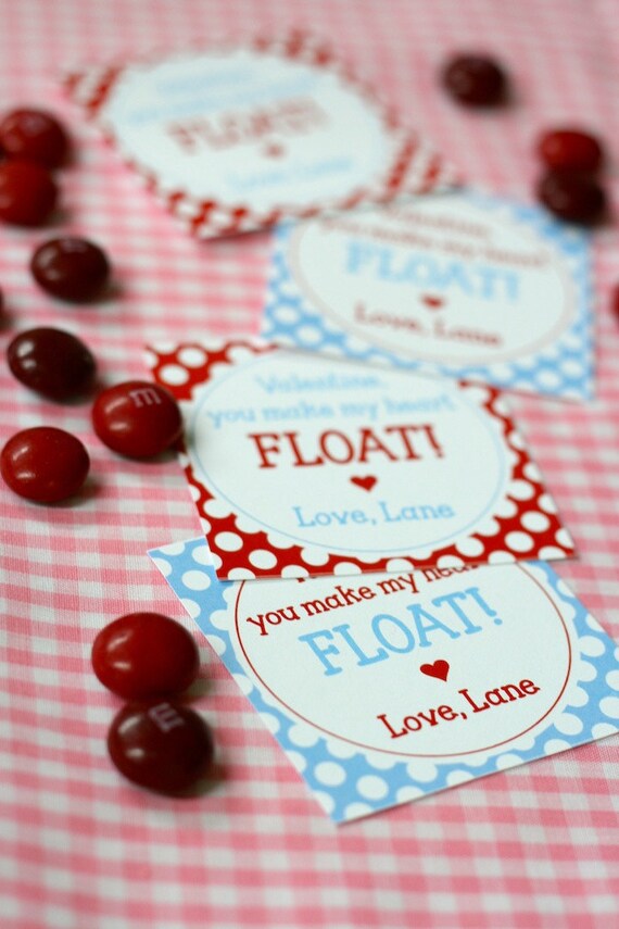 Bubbles Valentines Day Printable Tags
