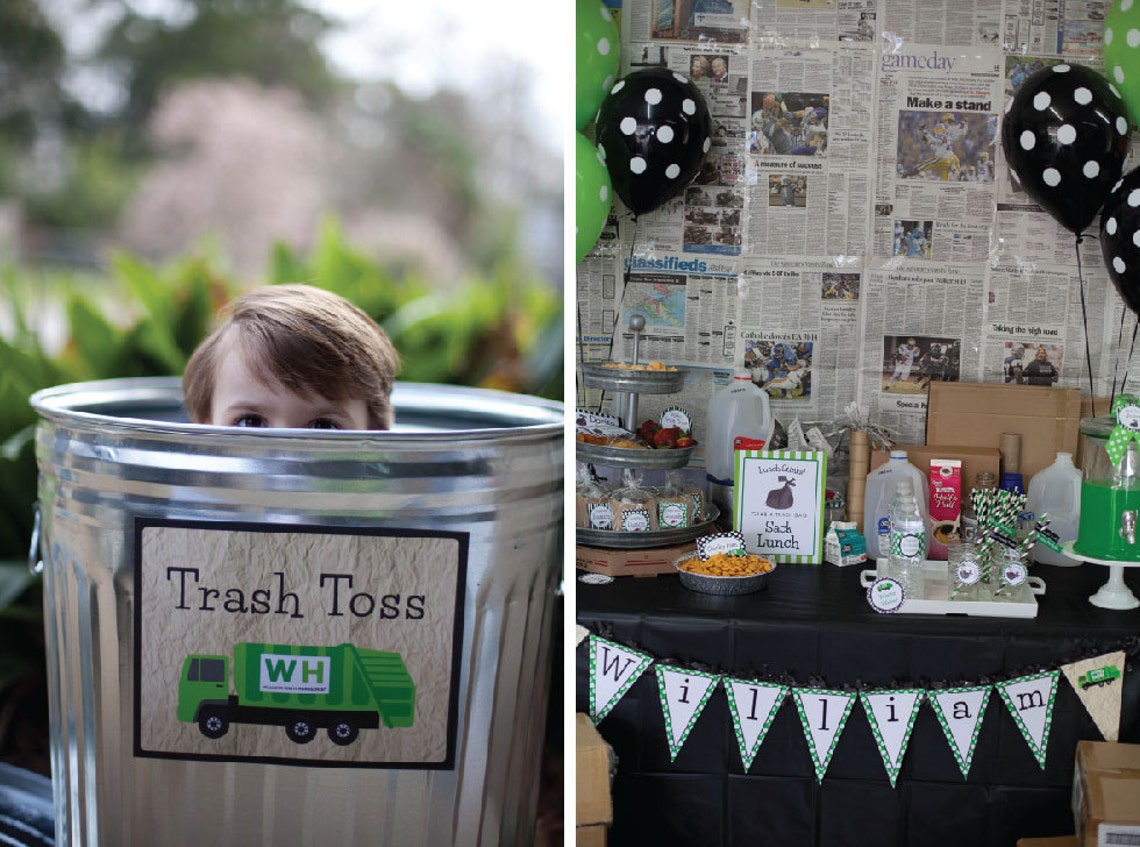 Garbage Birthday Party Garbage Truck Party Garbage Party - Etsy