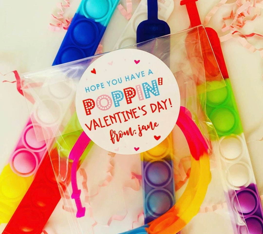 Pop It Valentines Day, Valentines Day Tag, Pop It Valentine Tag, Pop It ...