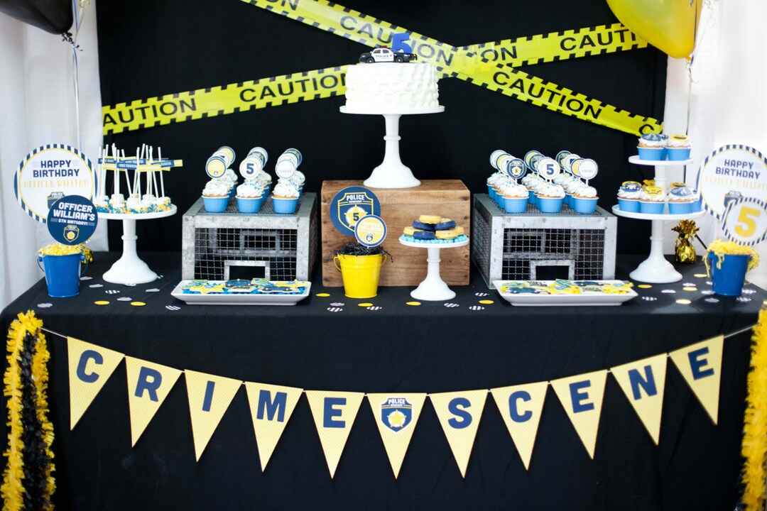 INSTANT DOWNLOAD, Policeman Birthday, Policeman Birthday Party ...