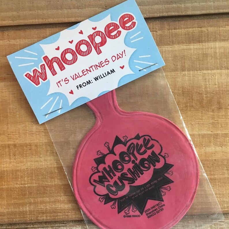Whoopee Cushion Valentines Day Valentines Day Tag Whoopee - Etsy