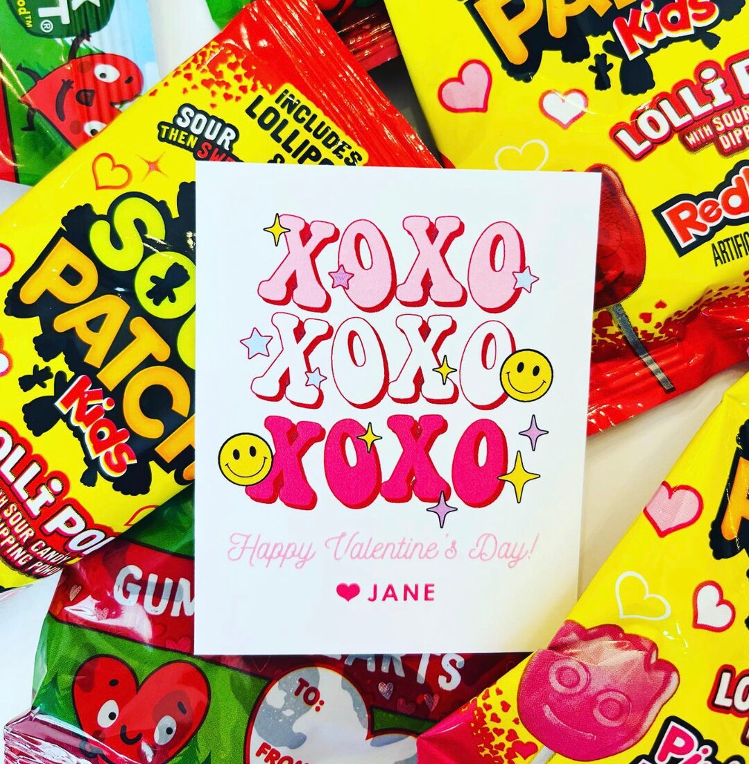 XOXO, Retro Valentine Tag, XOXO Retro Valentine Tag, Happy Valentines ...