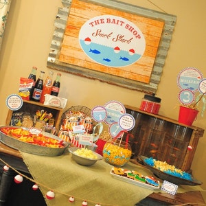 Bait Shop Poster Print, 20x30 Poster Print, Bait Shop Snack Sign, Gone ...