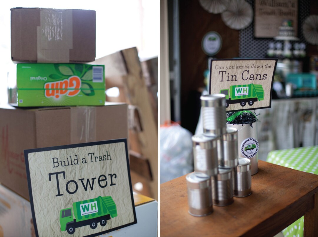 Garbage Birthday Party, Garbage Truck Party, Garbage Party Decorations ...