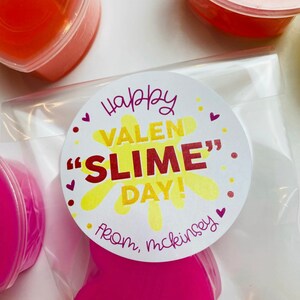 Slime Valentine, Valenslime Day Tag, Slime Valentine Tag, Personalized ...