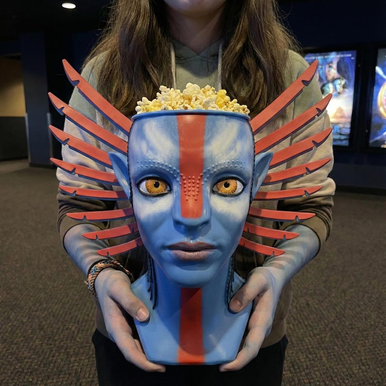Avatar Fire and Ash Popcorn Bucket STL| Varang Bust 3D Print| Movie ...