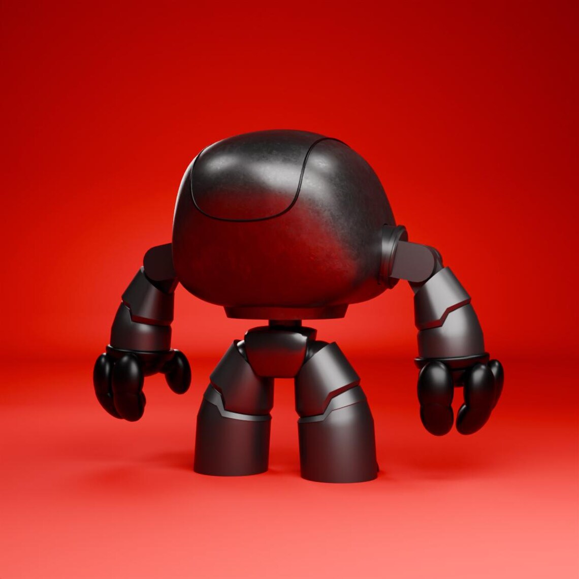 Flexy Robot STL – Cute Articulated 3D Print Model With Movable Arms ...