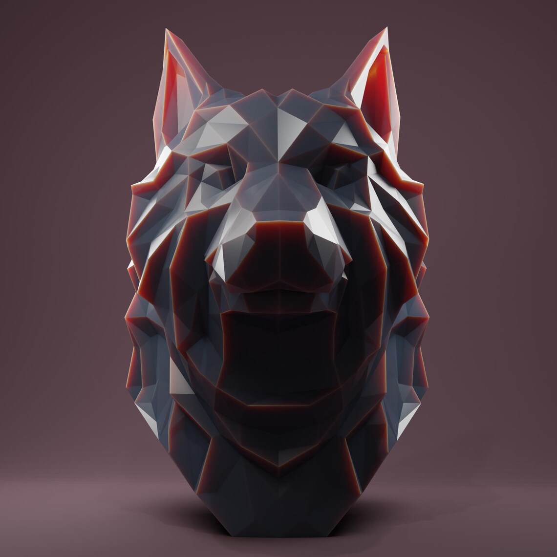 Sleek Wolf Head STL Design for 3D Printing - Instant Download - Etsy