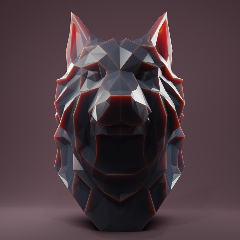 Sleek Wolf Head STL Design for 3D Printing - Instant Download - Etsy