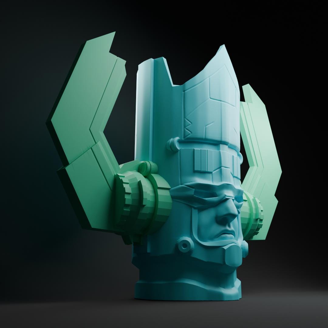 Galactus Popcorn Bucket STL – 3D Printable Marvel-inspired Snack Holder ...