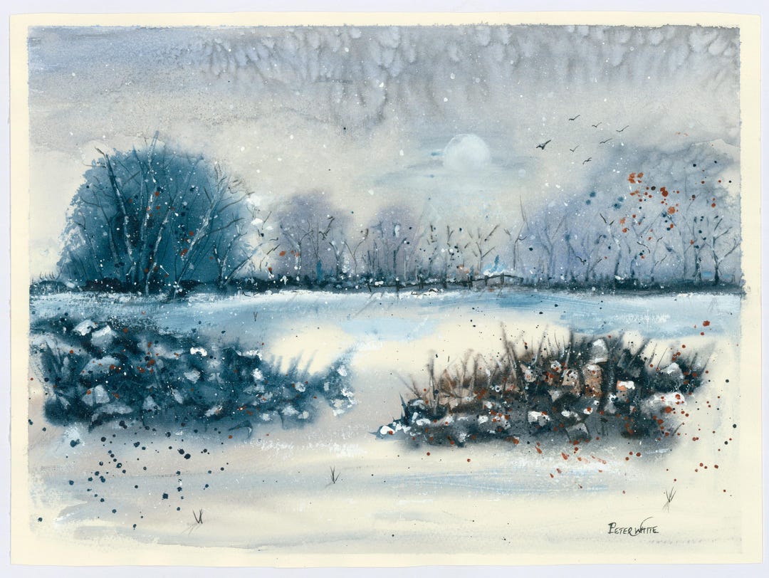 With Nightfall Comes Snowfall, a Greetings Card From My Original ...