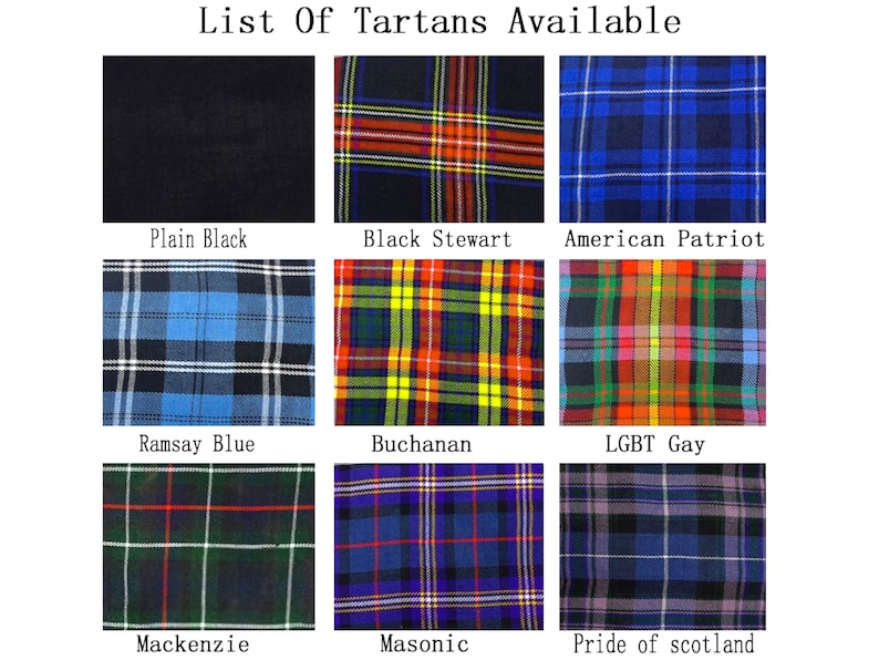 Men's Traditional Scottish Handmade Highland Great Kilt Vintage Tartan ...