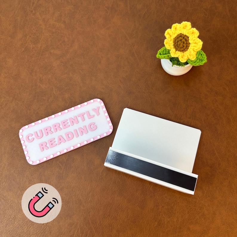 Currently Reading Sign – Custom Book Display | Personalized Bookshelf ...