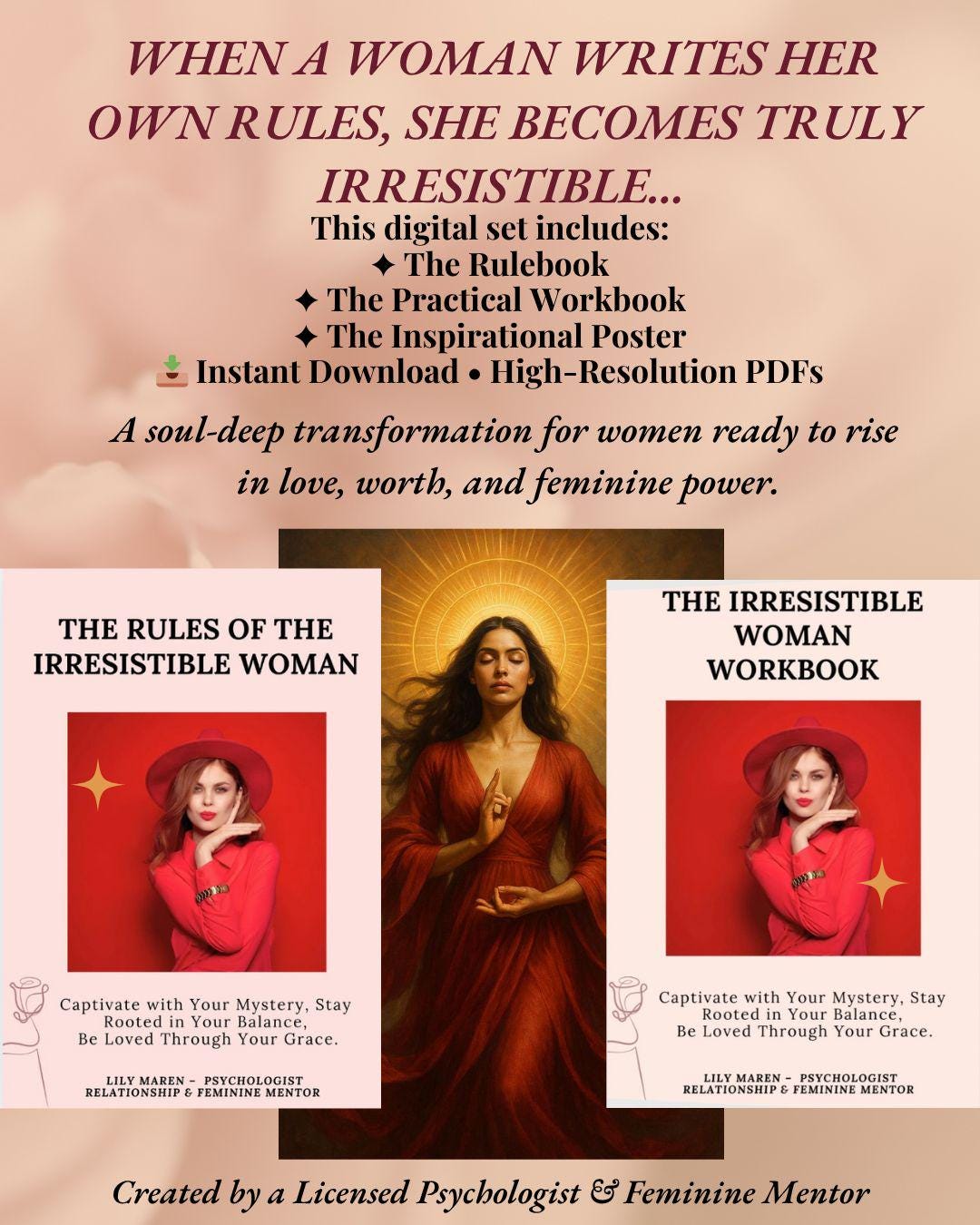 Irresistible Woman Digital Set | Feminine Energy Ebook + Workbook ...