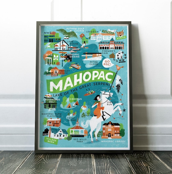 MAHOPAC NY POSTER 18 X 24 | Etsy