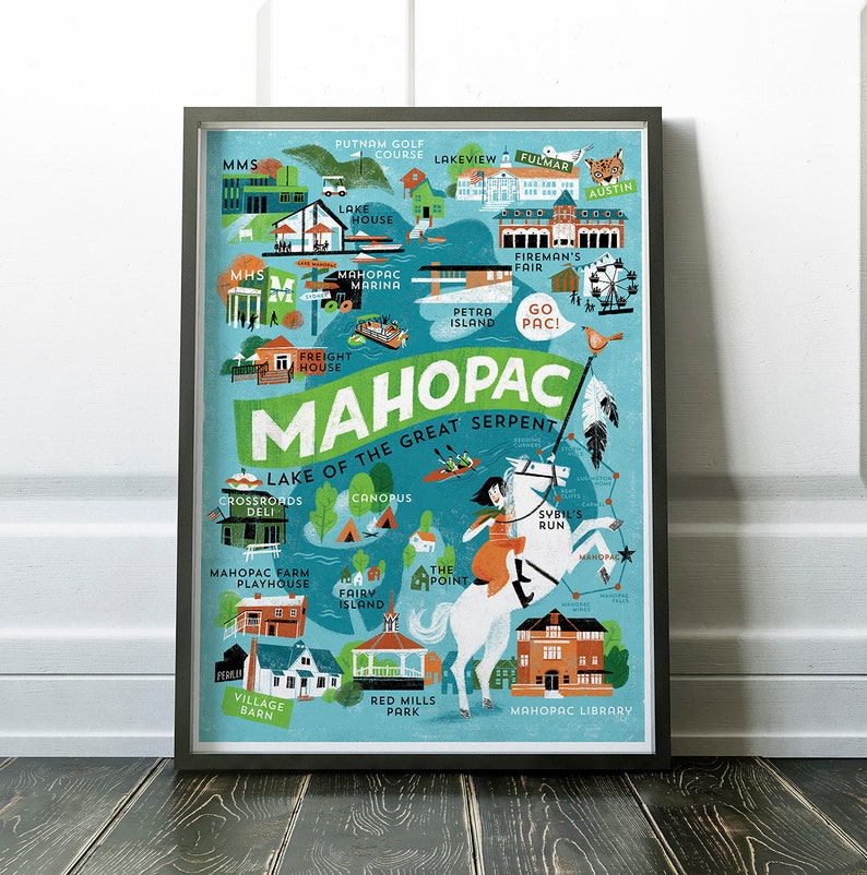 MAHOPAC, NY POSTER- 18 X 24 - Etsy