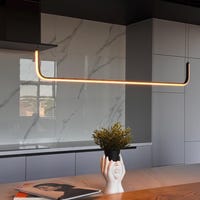 Modern LED Linear Ceiling Light | Minimalist Design - Etsy