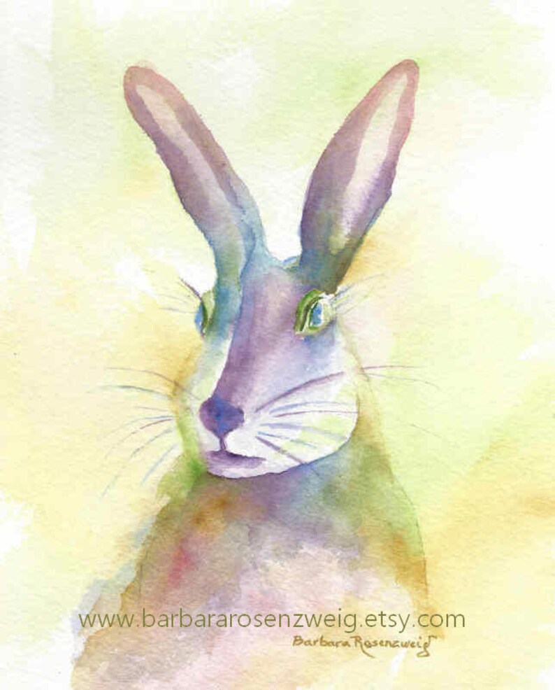 Baby Bunny Original Painting Watercolor Art Baby Rabbit Art - Etsy