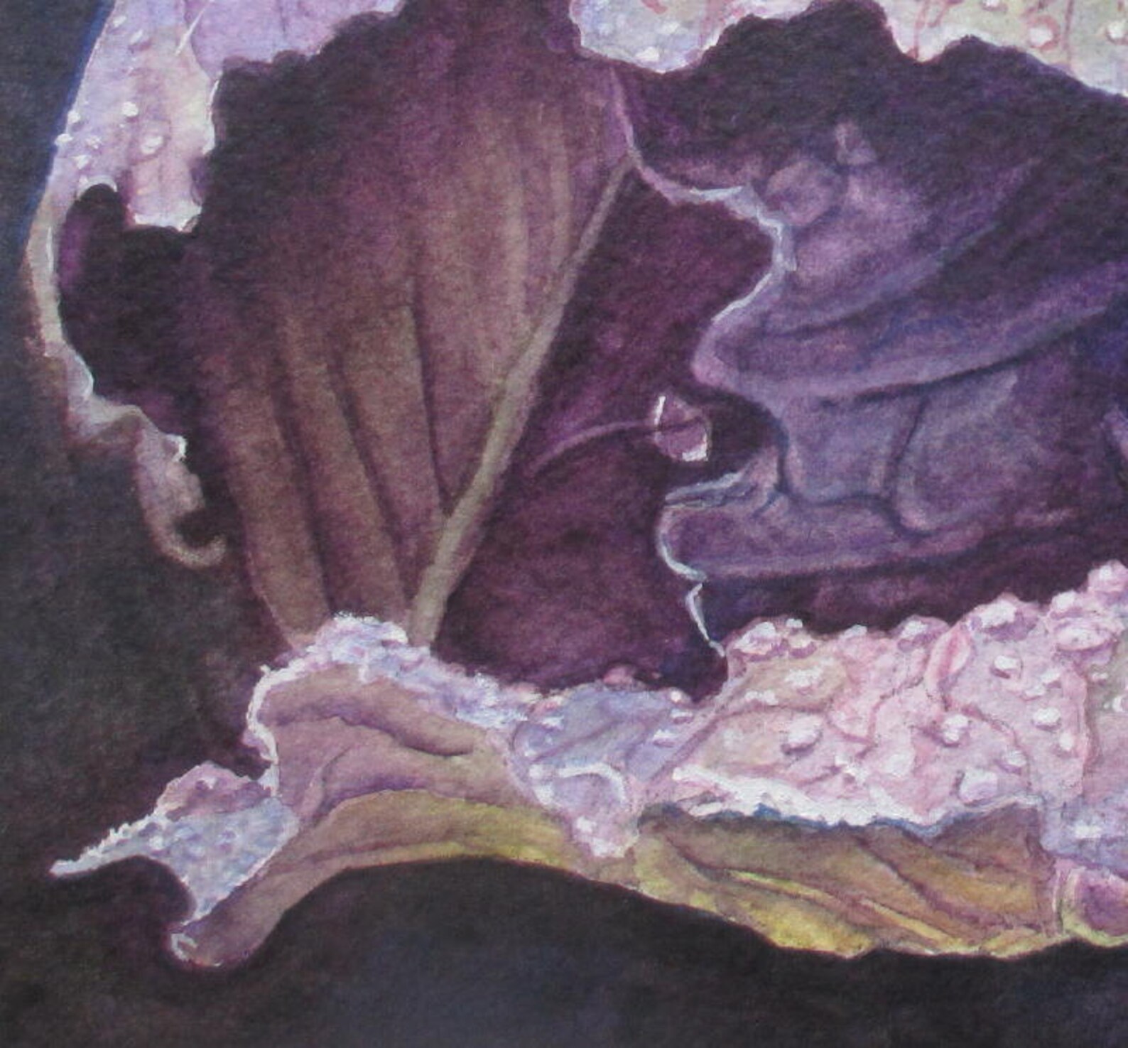 Purple Cabbage Kitchen Wall Art Print Vegetable Home Décor | Etsy