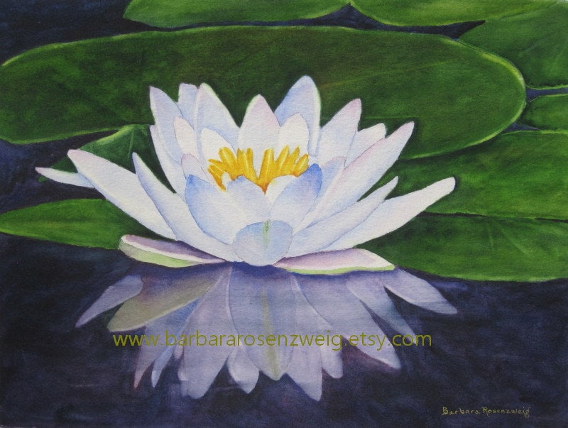 Lily Painting Watercolor