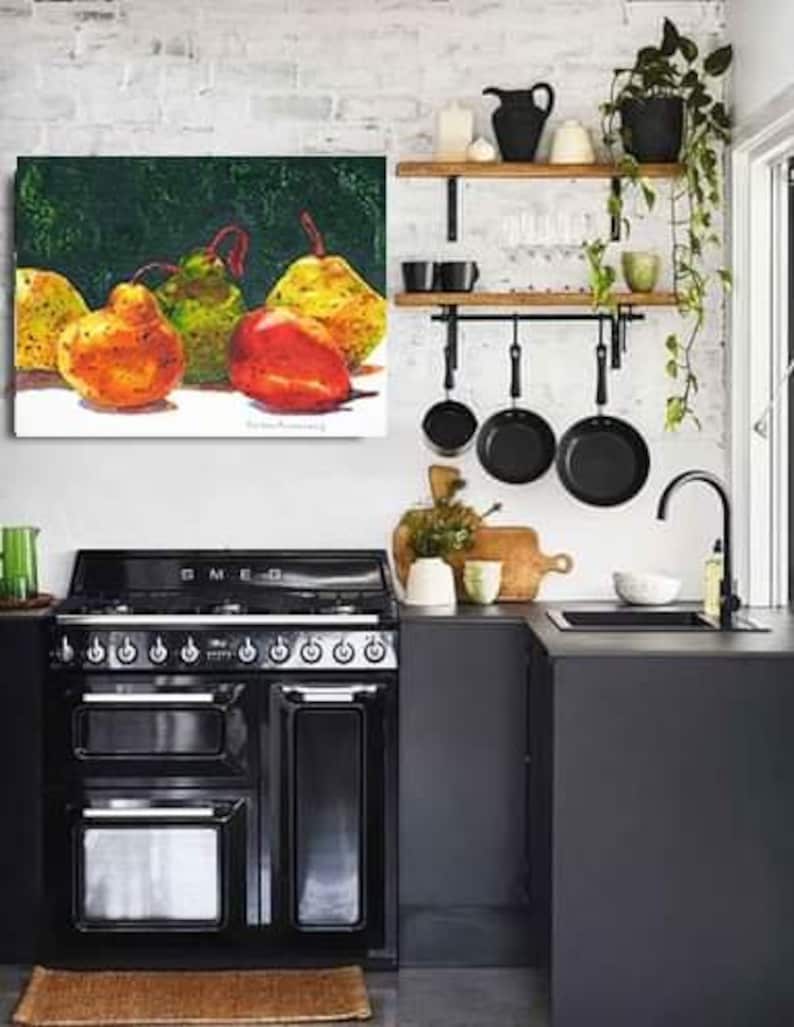 Pears Fruit Kitchen Home Décor Art Print Watercolor Painting - Etsy