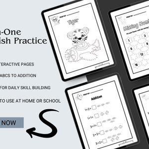 Preschool English Worksheet Printable | Trace Lines, Count, Add & Learn ...