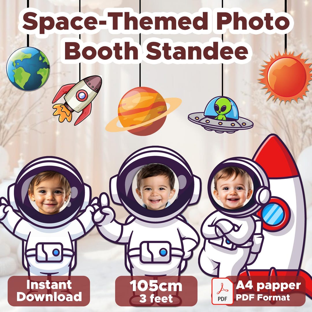 Printable Astronaut Cutout for Kids | Space Birthday Decoration | DIY ...