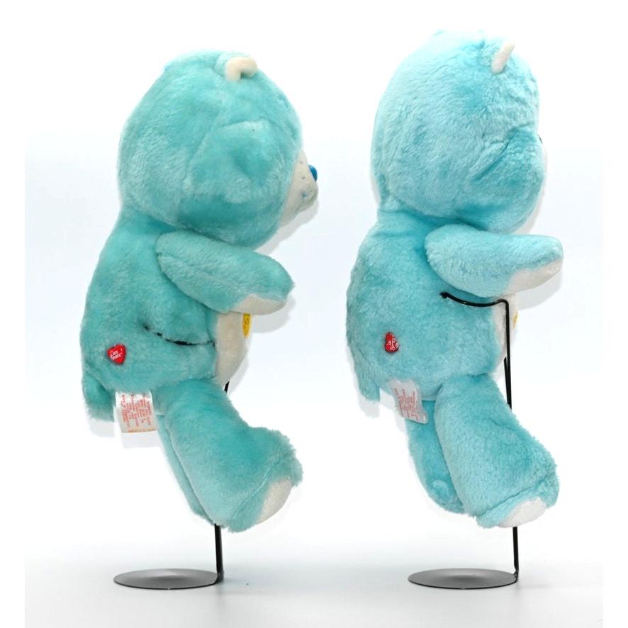 Vintage 1983 Care Bears Wish Bear Pair – Teal Blue 13” Plush Toys by ...