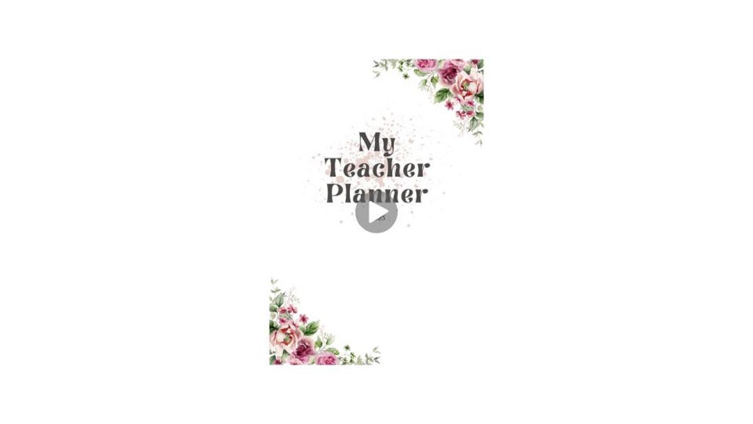 Teacher Planner Printable | Digital Teacher Binder | Undated Lesson ...