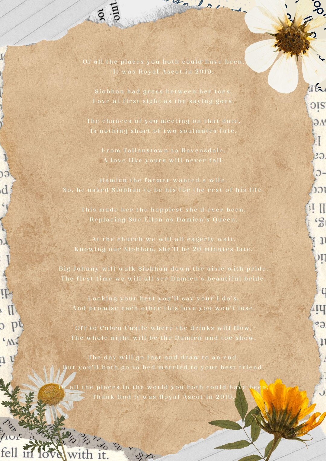 Personalised Poems for Any Occasion - Etsy