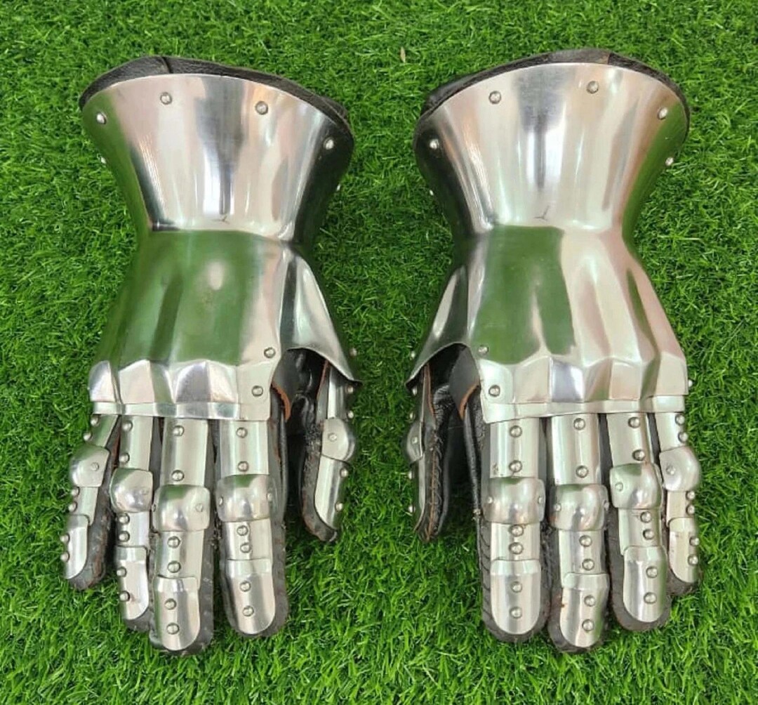 Medieval Handcrafted Steel Gauntlets | Knight Hand Armor Battle Ready ...