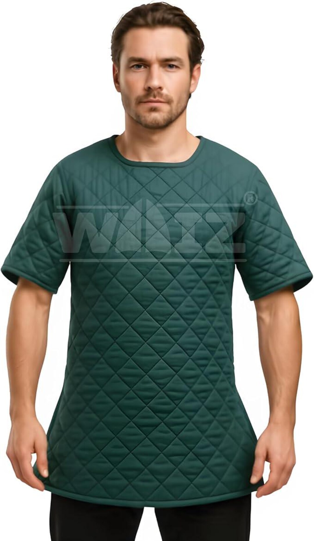Medieval Quilted Gambeson – Short-sleeve Padded Armor Tunic With ...