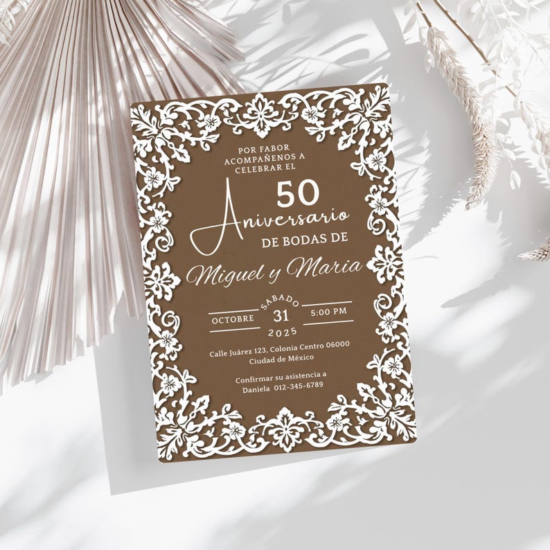 Cielito Lindo Papel Picado Wedding Anniversary Invitation: Talavera ...